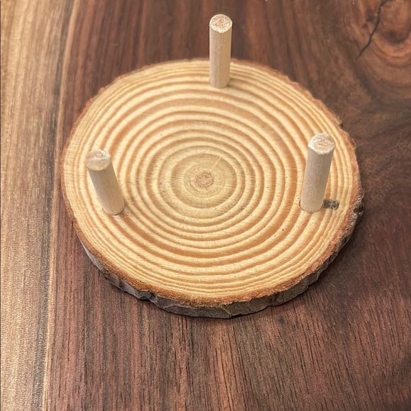 homemade wood craft | Other | Wooden Tree Cookie Log Mini Table Or ...